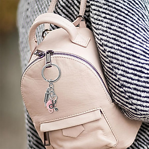 SAFIGLE 2 Pcs Nurse Keychain Student Nurse Keychain Tool Injection Pendant Key Rings for Nurse Women Graduation Christmas Birthday