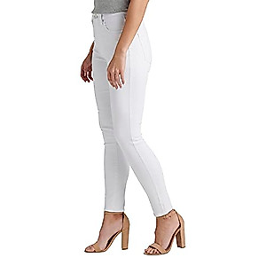 JAG Jeans Women's Valentina High Rise Skinny Pull-on Jeans-Legacy, White, 8