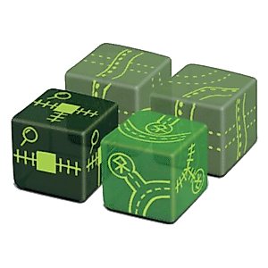 Horrible Guild: Railroad Ink Challenge: Eldritch Expansion Green, Expansions Can Be Added to Any Railroad Ink or Railroad Ink Challenge Base Game, For 1 to 6 Players, Ages 8 and Up