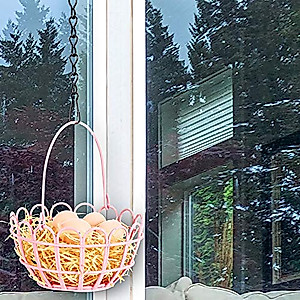 2 Pack Hanging Chain for Bird Feeders, Planters, Lanterns and Ornaments (9.5 Inch, Black)