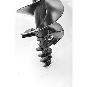 Super-Skin 9" Diameter Reinforced 3-Point Auger Bit for 2" Round Drive Post Hole Diggers-L8