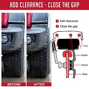 Wheel Accessories Parts 2 Pcs Hub Centric Wheel Spacers 8 on 170mm 2" Thick M14 x 1.5 Thread Stud 124.9mm Hub Fits 2003+ Ford F250 F350 Super Duty Single Rear Wheel | 03-05 Dually Rear Wheel Front