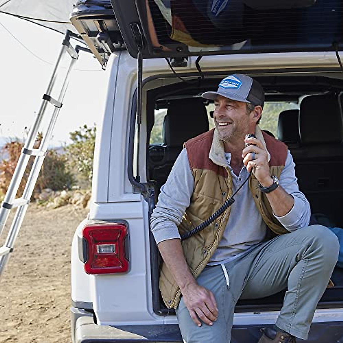 Midland - MXT575 Micromobile - 50 Watt GMRS Radio - Two Way Radio - NOAA Weather Scan & Alert - 15 High Power GMRS Channels - Fully Integrated Control Mic