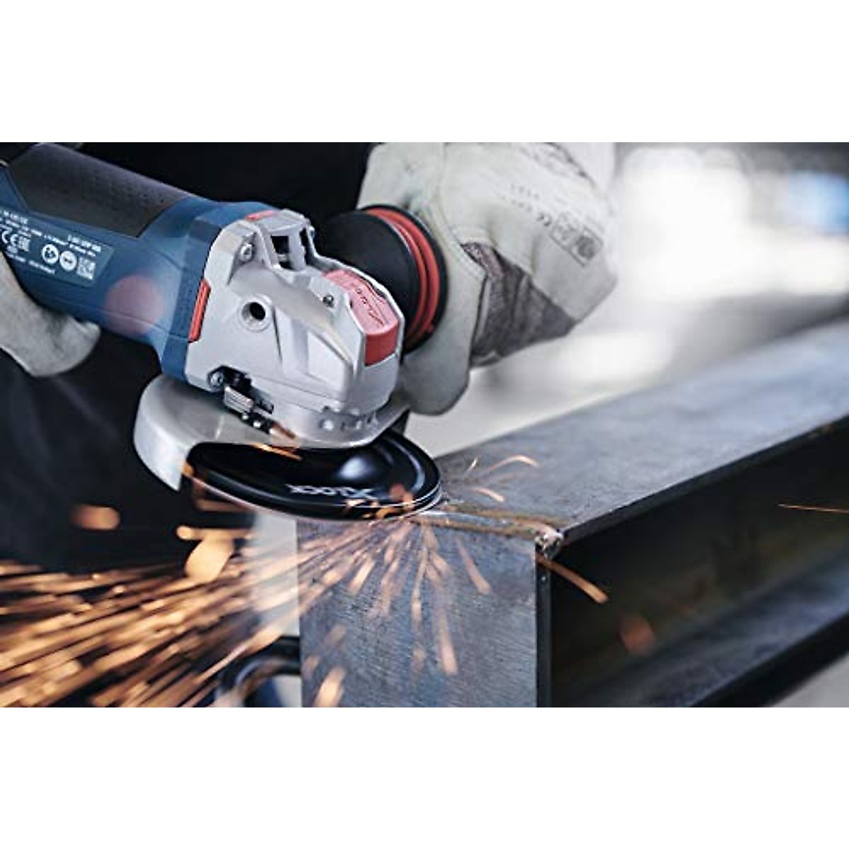 Bosch GWX13-50VSP 5 In. X-LOCK Variable-Speed Angle Grinder with Paddle Switch, Black,grey,blue