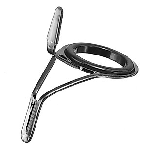 Bluelans 7pcs Rod Tip Repair Kit Rod Repair Kit Fishing Rod Tips Repair Kit Stainless Steel Ceramic Ring Guide Rod Repair Replacement for Freshwater Saltwater Rod Silver