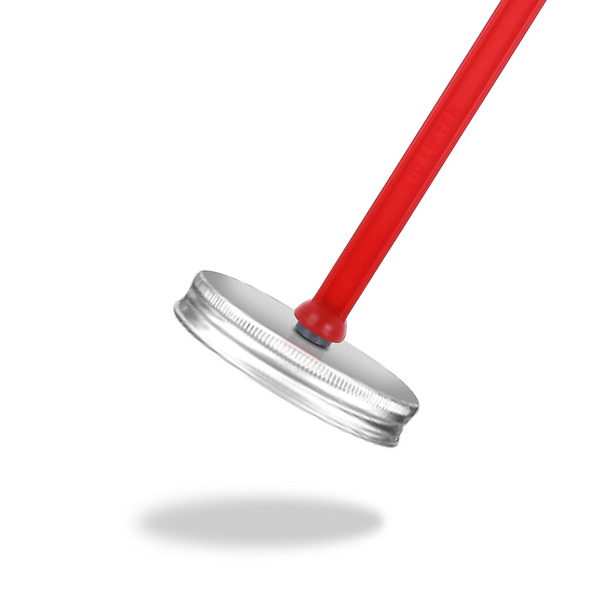 ASTER 4 Pieces Canning Kit-2 Pieces Canning Magnetic Lid Lifter Canning Lid Lifter (7 Inch) 2 Pieces Canning Bubble Popper Remover Canning Lid Magnet Tools(Red)