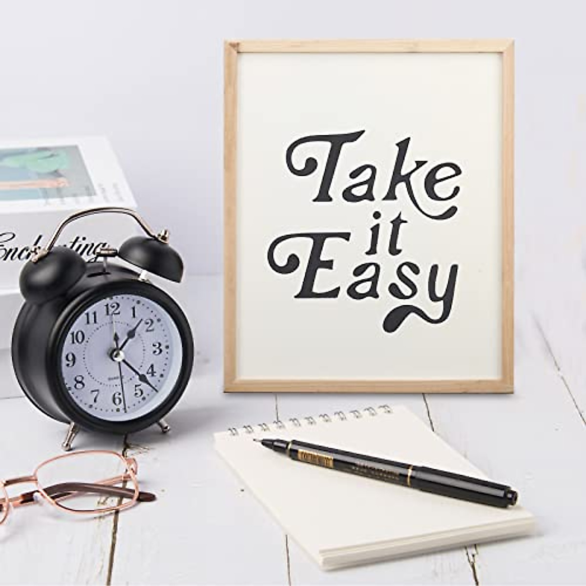 Take it Easy, Inspirational Hanging Wood Wall Decor | Relax boho Wall Decor Cute Art Sign