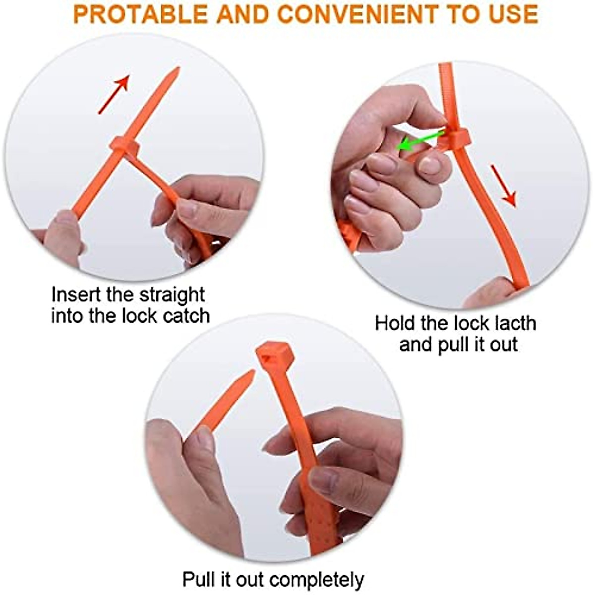 DELURA 10 Pcs Plastic Non-Slip Tire Snow Chain - Universal Snow Chain Mud Chains for SUV Car Pickup Trucks/2200