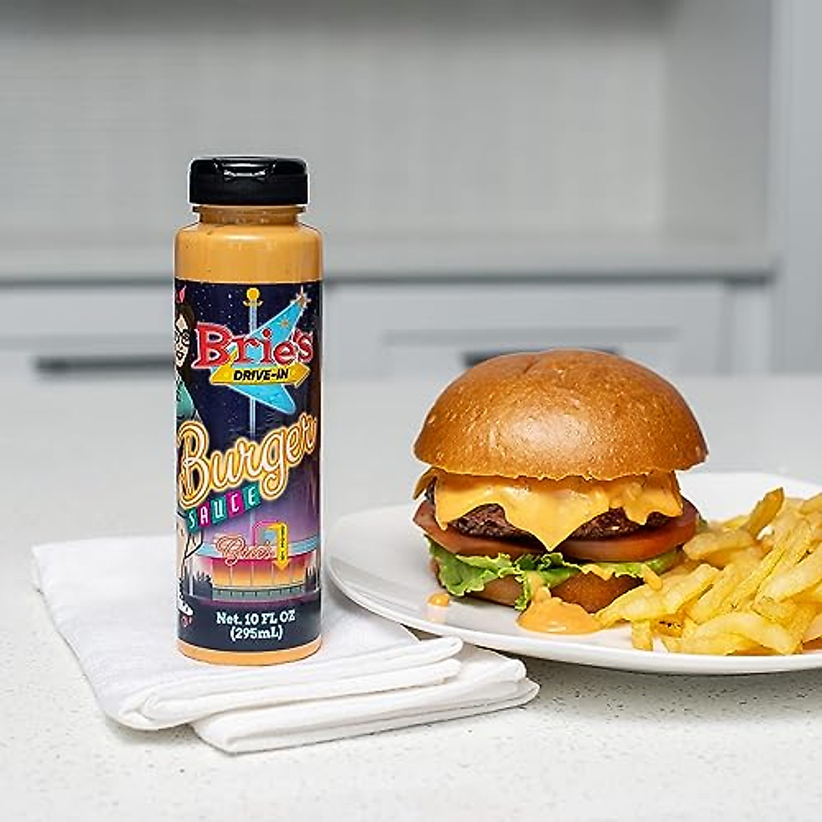 Brie's Drive-In Original Sauces (10oz) (Spicy Ketchup + Burger Secret Sauce)