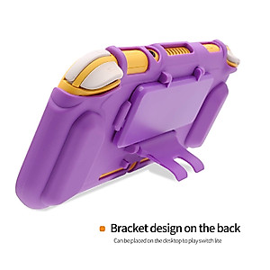 TPU Case for Nintendo Switch lite, Protective Case for Nintendo Switch lite with Game Card Storage and Kickstand - Turquoise