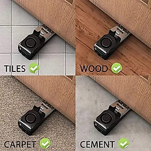 AVAHISTA Ultimate Home Security Bundle 3-in-1 Portable Door Lock Door Stop Alarm 2 Sets of Door/Window Sensor Alarms Heavy Duty Protection for Travel. Home/Apartment Security Package