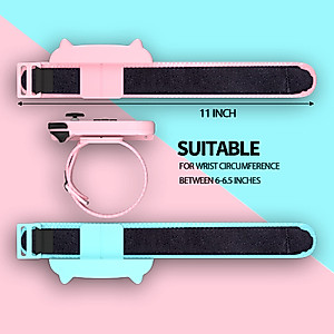 NANANINO Dance Switch Wristband, Wrist Bands for Dance Switch 2023 2022 2021 2020 2019, Adjustable Elastic Straps for Joy-Cons Controller - PinkBlue (2 Packs)