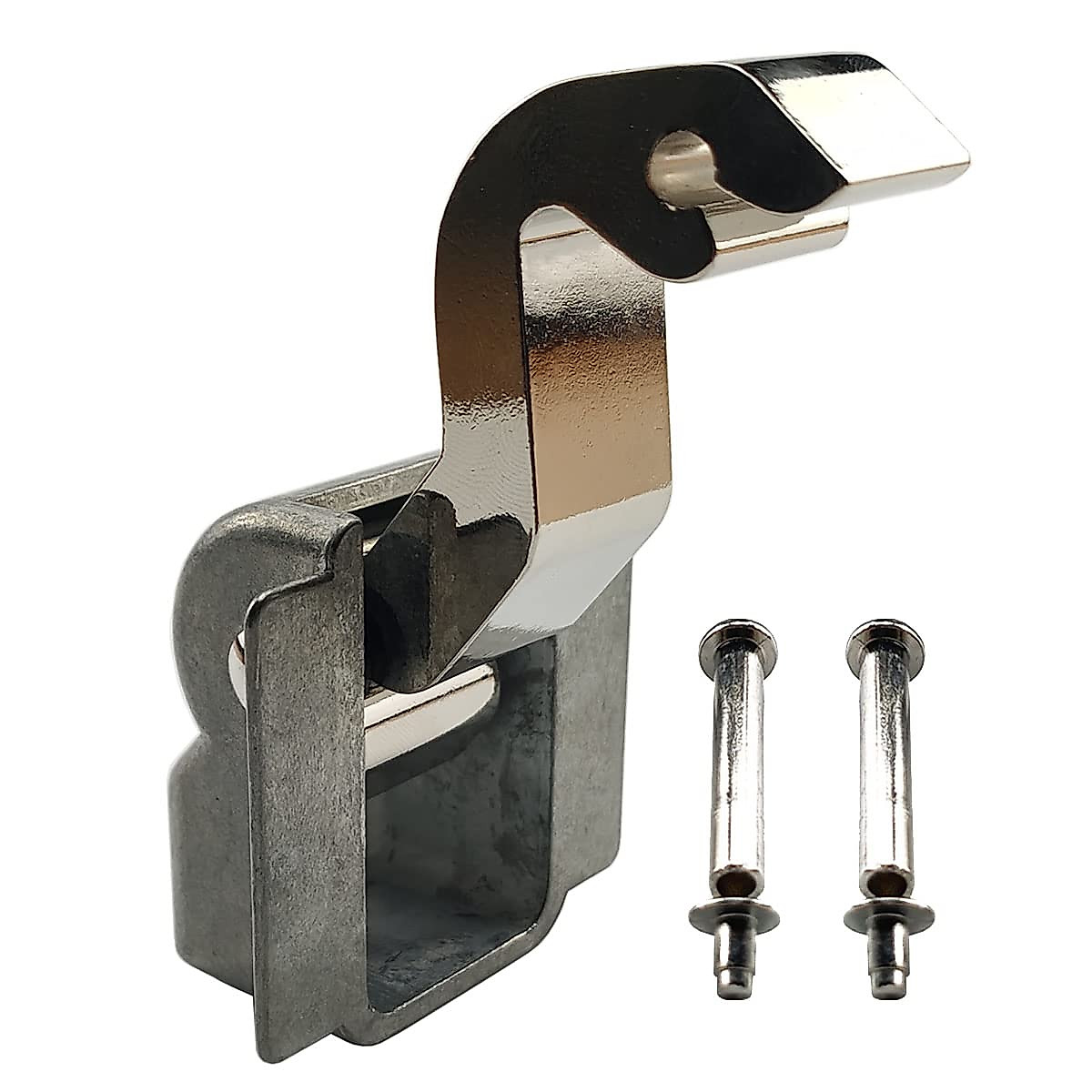 RV Awning Rafter Rivet Slider Asm, RV Camper Trailers Motorhome Awning Sunshade Arm Parts, for Automatic Roll-up Awning and Keeps Canopy Tensioned and Stabilizes, with 4 Rivets and Caps- 2 Packs