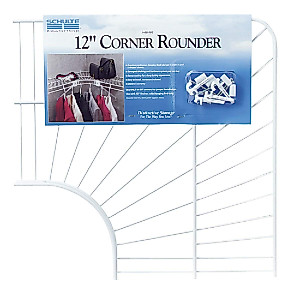 ClosetMaid 21066 Corner Shelf Kit, 12-Inch , White