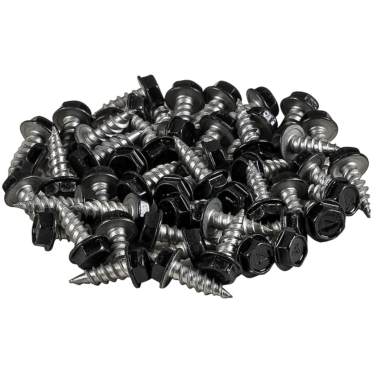 LeafTek Screws in Black | Package of 50 | 1/2" Black Self-Tapping Screws