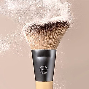 EcoTools Blush + Highlight Brush Duo, Makeup Brushes For Liquid, Cream, & Powder Highlight & Blush, Enhance Natural Skin, Eco-Friendly Makeup Brush Set, Synthetic Bristles, 2 Piece Set