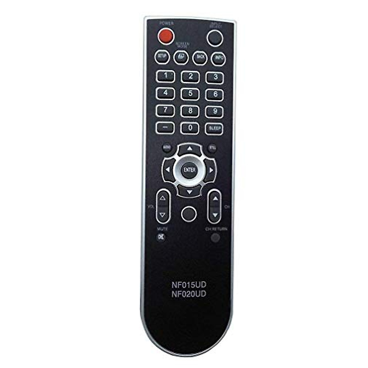 AIDITIYMI NF015UD NF020UD Remote Control Replacement for Emerson Sylvania TV LC320EM1F LC320EM9 LC320SLX LC320SS9 LC321EM9A LC321EM9D LC195SSX LC225SL9 LC320SS8 LC320SS8A LC320SS9B LC321SS9B