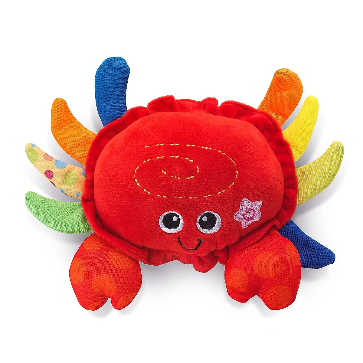 KiddoLab Musical Plush Crab Toy for 3+ Month Old Babies with Nursery Rhymes, Sounds and Sensor Button for Tummy Time and Early Development