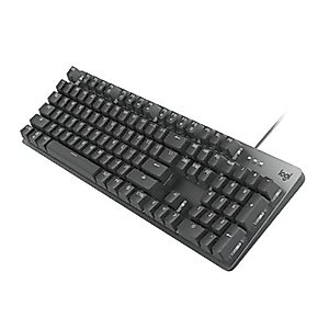 Logitech K845 Illuminated Keyboard (Cherry Red Switches) with Logitech G305 Gaming Mouse and Knox Gear 4-Port USB Hub Bundle (3 Items)