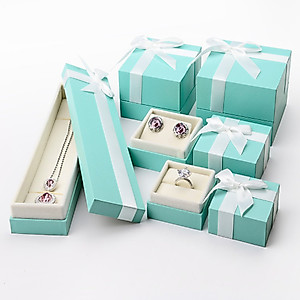 Oirlv Vintage Velvet Bracelet Gift Box Jewelry Bangle Gift Box with Ribbon for Wedding, Engagement, Proposal, Birthday and Anniversary