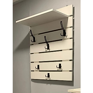 Wall Mounted Coat Hooks 4 Pcs Heavy Duty Black Hardware Robe Hooks Decorative for Single Hanging Coats Towel Cubicle Classroom Kitchen Bath Backpack Hat Hook.(4, Black)