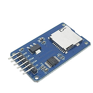 HiLetgo 5pcs Micro SD TF Card Adater Reader Module 6Pin SPI Interface Driver Module with chip Level Conversion for Arduino UNO R3 MEGA 2560 Due