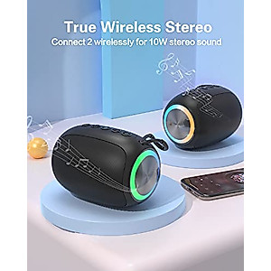 MEGUO Bluetooth Speakers, A66 Wireless Speakers,5W Portable Wireless Speakers with Clear Sound,Multi Playing Modes, Compatible with Cellphone, PC for Home or Outdoors