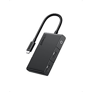 Anker USB C Hub, 332 USB-C Hub (5-in-1, 4K HDMI) with 100W Power Delivery, 4K@30Hz HDMI Display, 5Gbps USB-C and USB-A Data Ports for MacBook, iPad, Lenovo, Dell, HP Laptops, and More (Black)
