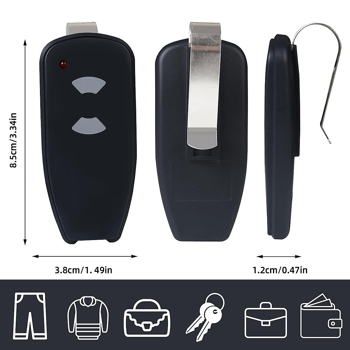 Upgraded M3-2312 Marantec Garage Door Remote 315MHz – 2-Button Digital 382 Opener Transmitter, Compatible with Martin & Marantec Garage Door Openers, Replaces M3-2314, 65892, and More