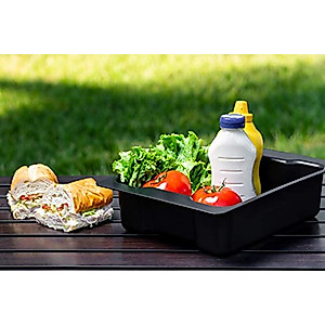 BEAST COOLER ACCESSORIES Solid Plastic Dry Goods Tray for Yeti Tundra Haul Cooler, Black, 12"