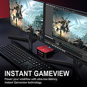 DIGITNOW USB Video Capture Card 4k/60Hz HDR10 Zero-Lag Passthrough, Ultra-Low Latency, Full HD Video Recording for PS5, PS4/Pro, Xbox Series X/S, Xbox One X/S, Real USB3.0