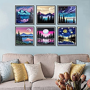 TWBB 9 Pack Diamond Painting,DIY 5D Diamond Painting Kits for Adults & Kids,Diamond Art Kits for Adults Full,12x12 inch