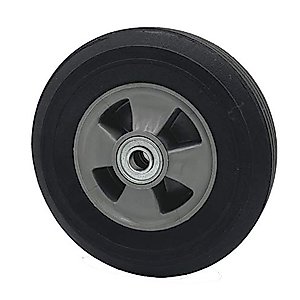 Rocky Mountain Goods Solid Rubber Hand Truck Wheel 8" X 2.25" - 5/8” axle Size - Flat Free Solid Rubber Replacement tire for Hand Truck, cart, Power Washer, Dolly, Compressor - 550 lbs. (8")