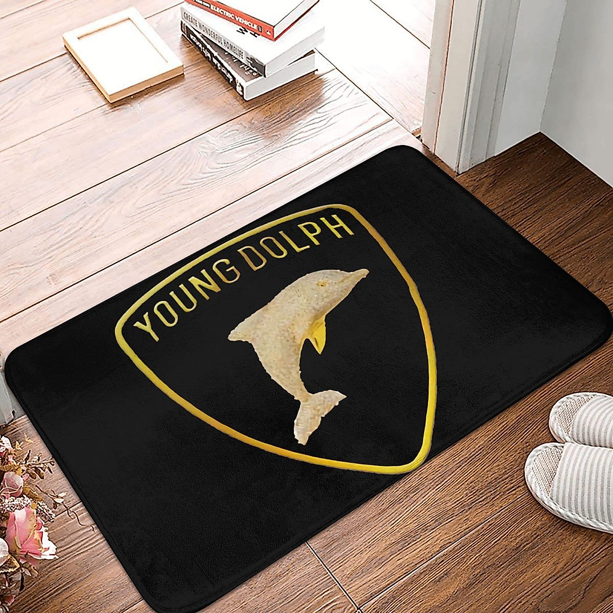 BeverlyJHoward Young Rapper Dolph Carpet Bedroom Living Room Floor Mat Anti-SlipHome Decoration Carpet 16x24in