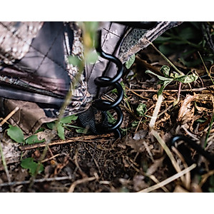 RHINO OUTDOORS Auger Stakes, Heavy Duty Tent Stakes for Blinds and Tarps, 4-Pack,Silver