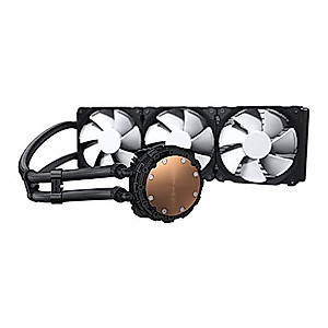 Phanteks (P-GO360MP_DBK01) Glacier One 360MP D-RGB AIO Liquid CPU Cooler, Infinity Mirror Pump Cap Design, 3x Silent 120mm MP PWM Fans, Black