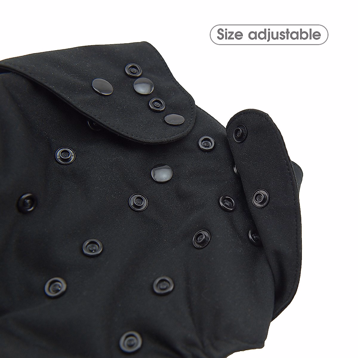 Babygoal Cloth Diaper Covers 6 Pack+Wet Bag for Fitted Diapers and Prefolds with Double Gussets, Adjustable and Reusable for Baby Boys 6DCF08