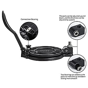 ABUSA Thickness Adjustable Tortilla Press 8 Inch Tortilla Maker Black - Roti, Dough Press, Dosa, Tawa, Tamale, Pizza, Pie, Patty