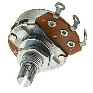 Dopro 5pcs Audio Guitar Pots Tone 500K Electric Guitar Large Pots 24mm Base with Long Split Shaft Guitar Potentiometer A500K