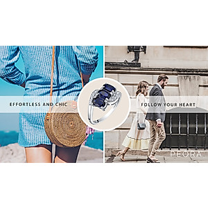 PEORA Created Blue Sapphire and Genuine Diamond Three Stone Anniversary Ring for Women 14K White Gold, 1.50 Carats total Oval Shape, Size 6