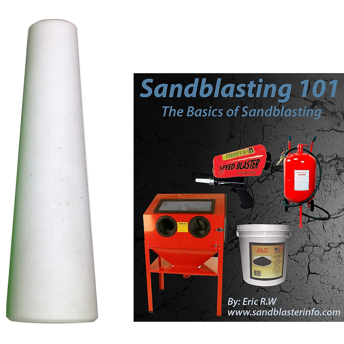 Large Ceramic Sandblaster Nozzle Tip: C1 (1/8" ID) Kennametal Quality, Longer-Lasting Professional Abrasive Blasting Nozzle Tip Replacement + Sandblasting 101 Ebook