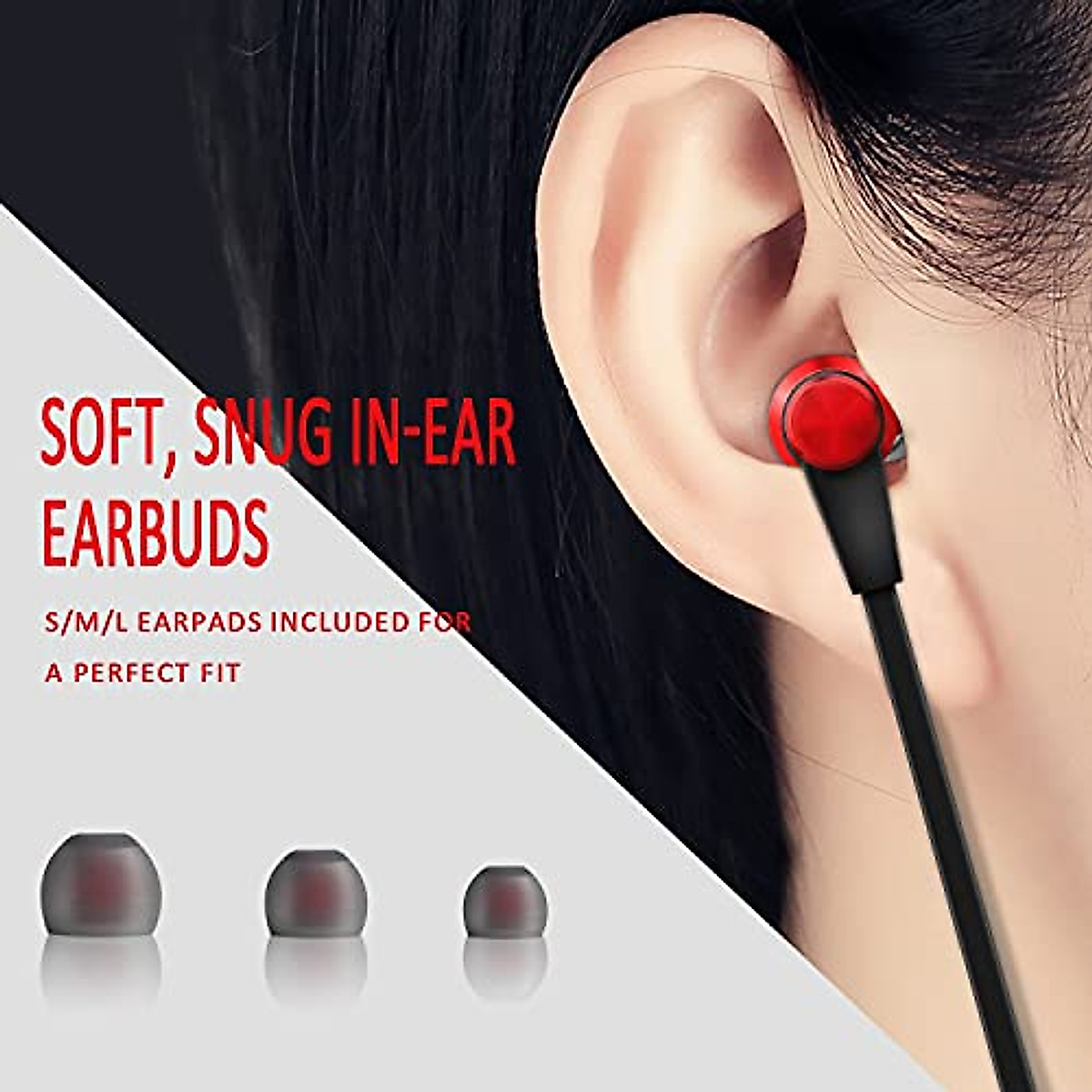 USB C Headphone Type C Earbuds Wired with Mic Compatible with iPad Pro iPad Mini 6, Google Pixel 5g/5/4/4XL/3/3XL/3a/3aXL/2/2 XL/XL Pixel Phones, Huawei Xiaomi, Hi-Res USB C Headphones Earphones