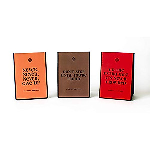 Folio Motivational Affirmation Quote Mantra Magnetic Bookmarks - Set of 3 Inspirational Bookmarks for All Ages, Men, Women, Teens Girls Students for Friends, Coworkers & Student Incentives!