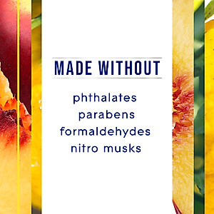 Glade Candle Yuzu & White Peach, Fresh Collection, Fragrance Candle Infused with Essential Oils, Air Freshener Candle, 3-Wick Candle, 6.8 Oz, 3 Count