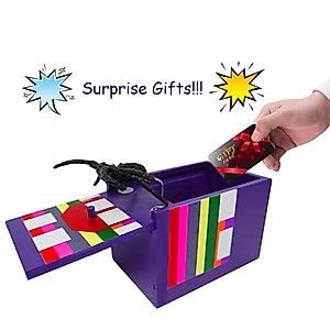 YouLain Spider Prank Box- Funny Wooden Box Toy Prank, Gag Gifts for Adults Spider in Box Prank Fun Spider Money Surprise Box April Fool's Day Gift