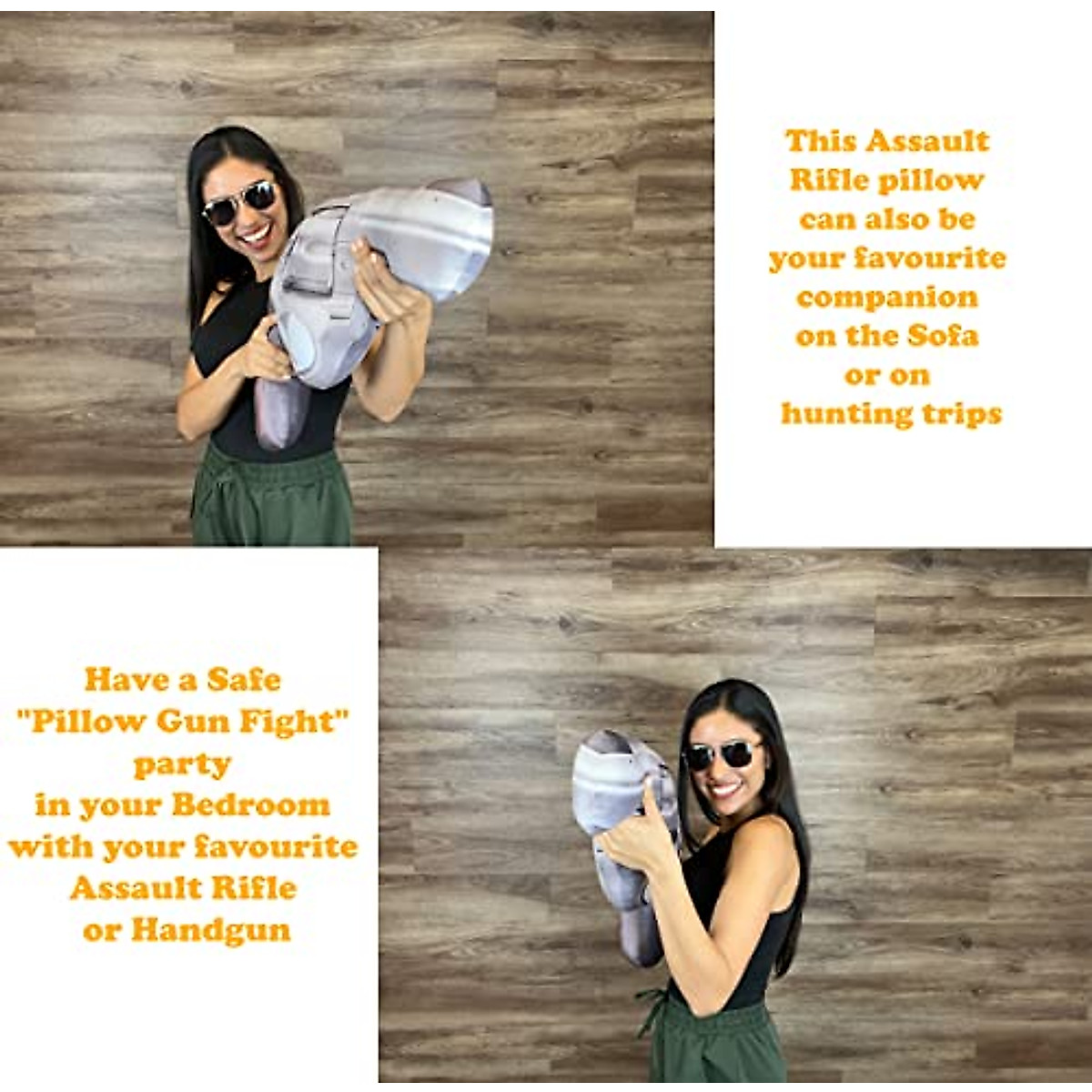 Caliber Gourmet Hug Soft Tactical Revolver Gun Cushion Pillow, Cotton, Plush Stuffed, Throw Pillow, Decorative, Loved by Military Personnel, Veterans, Hunters, Gun Lovers