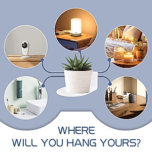 FINGERINSPIRE 2 Sets 5 Inch Mini White Acrylic Floating Shelves Small Floating Shelf with Stickers and Screw Wall Shelves Display Ledges Wall Mounted Hanging Display Shelves for Storage Decoration