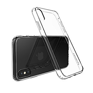 iPhone Xs/X Case, Luvvitt Clear View Case with Hybrid Scratch Resistant Back Cover and Shock Absorbing Bumper for Apple iPhone Xs/X (2017-2018) - Crystal Clear