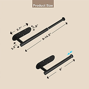 Volnamal Hat Organizer for Baseball Caps(2 Pack), Metal Retractable Hat Rack for Baseball Caps, Hat Holder Organizer, Hat Hanger Wall Drilled/Strong Adhesive for Closet Organizers and Storage