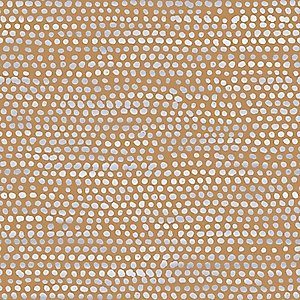 Tempaper Toasted Turmeric Moire Dots Removable Peel and Stick Wallpaper, 20.5 in X 16.5 ft, Made in the USA